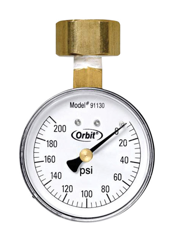 Orbit Pressure Gauge 3/4 in. 200 PSI 91130 – TheGardenStore.com