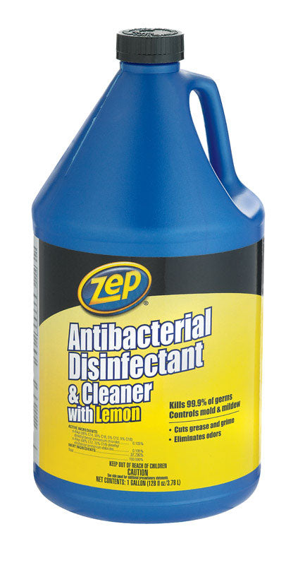 Zep Antibacterial Disinfectant Cleaner with Lemon Gallon ZUBAC128 ...