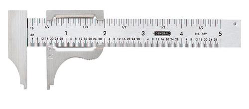 General Tools 729 4 In. Steel Slide Caliper – TheGardenStore.com