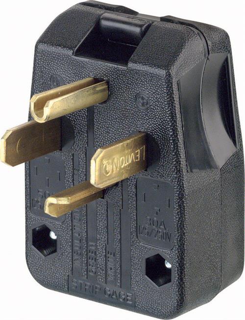 Leviton 275-T Commercial Grade Straight Blade Angle Plug ...