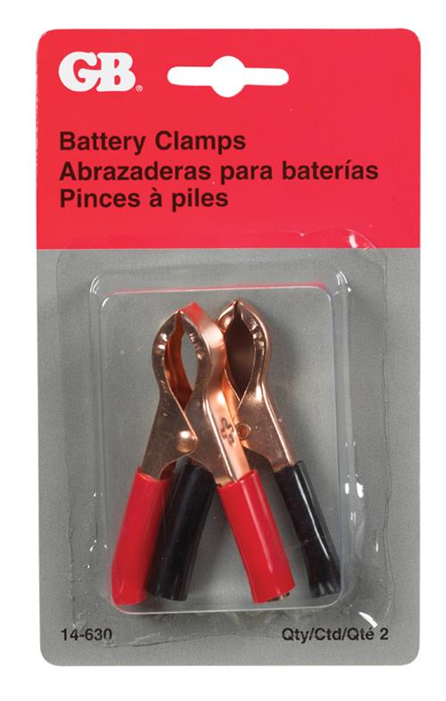 Gardner Bender 30A Copper Clad Insulated Battery Clip/Clamp 2-Pack 14 ...