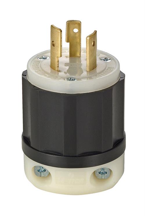 Leviton 2361 Industrial Nylon Non-Grounding Locking Plug ...