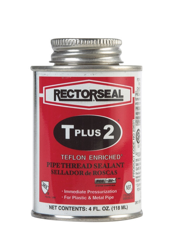 Rectorseal T Plus 2 Pipe Thread Sealant 4 Oz 23631 – TheGardenStore.com