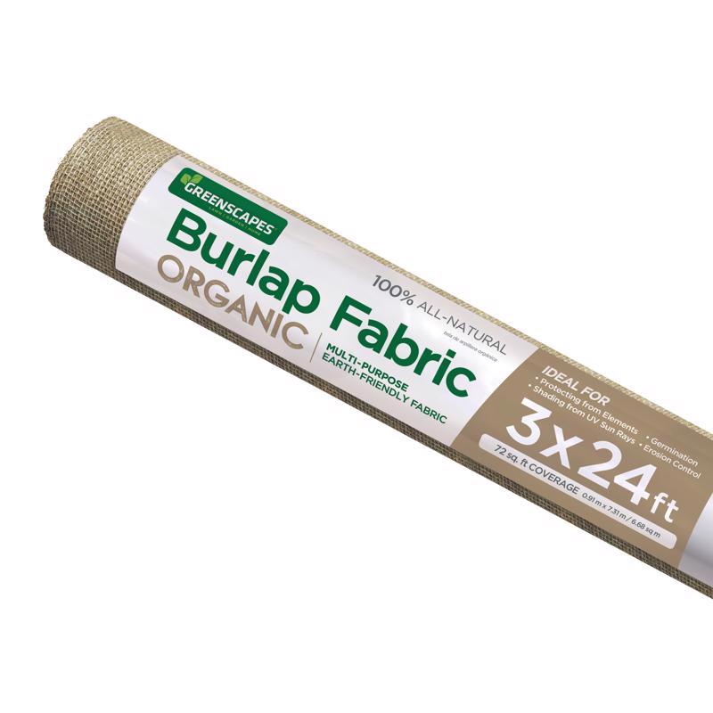 Greenscapes 3 ft. W X 24 ft. L Burlap Landscape Fabric 46504 ...