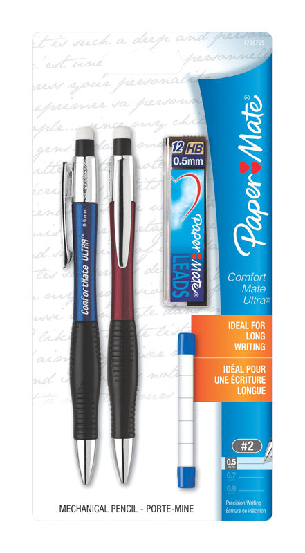 Papermate Comfort Mate Ultra 0.5 mm Mechanical Pencil 2-Pack 1738795 ...